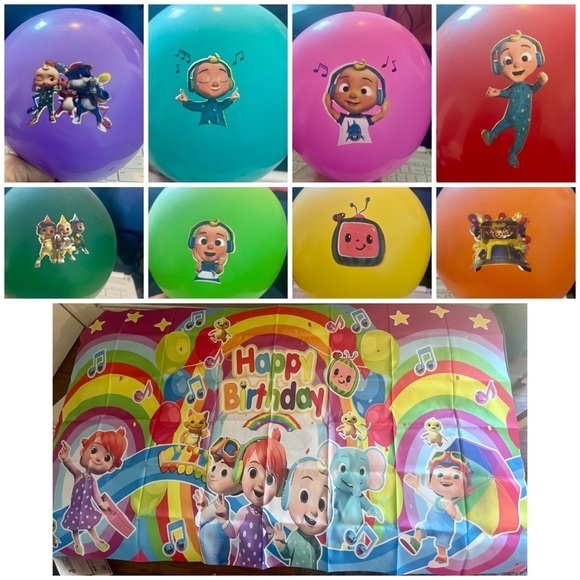 Party Supplies | Cocomelon Balloons And Banner Set | Poshmark